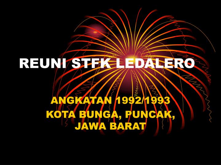 PPT - REUNI STFK LEDALERO PowerPoint Presentation, free download - ID ...