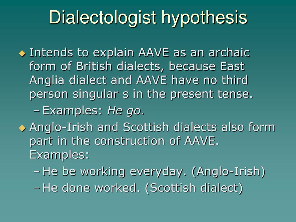 PPT - African-American Vernacular English (AAVE) PowerPoint ...