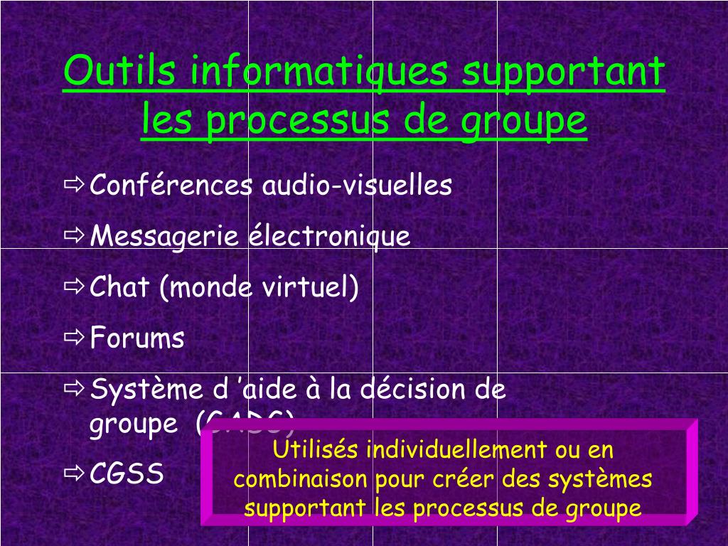 PPT - Analyse critique des différents outils supportant les processus ...
