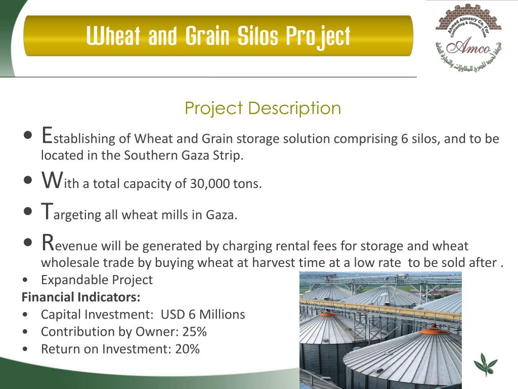 PPT - Wheat & Grain Silos Project May 21-23 Bethlehem, Palestine ...