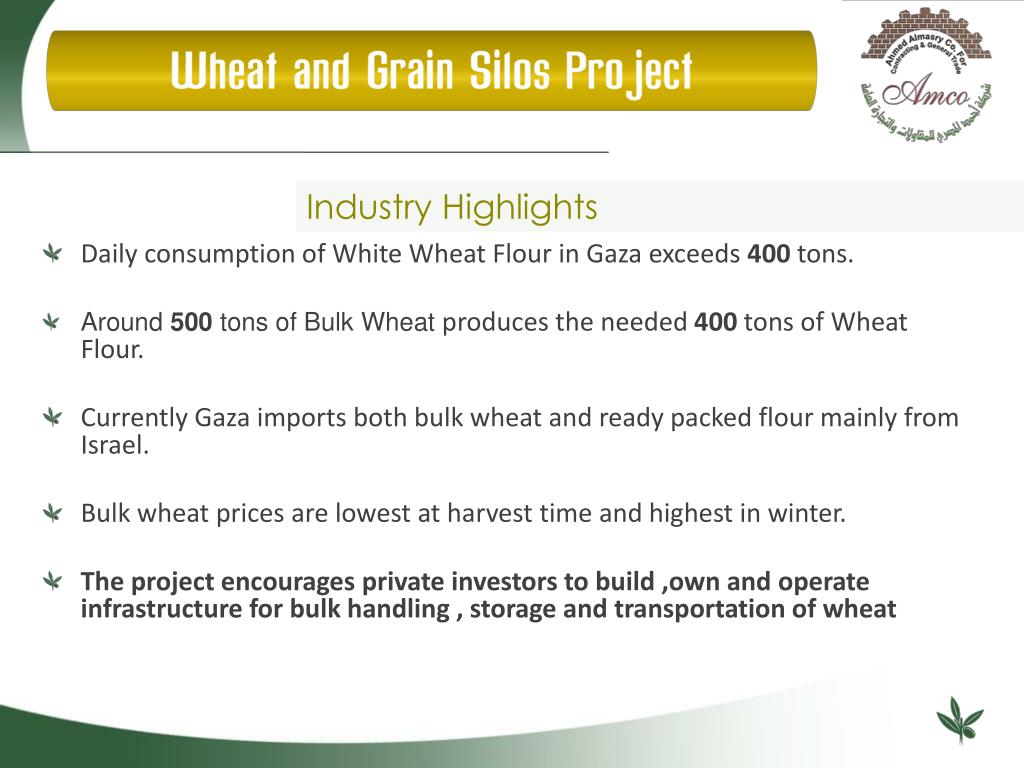 PPT - Wheat & Grain Silos Project May 21-23 Bethlehem, Palestine ...