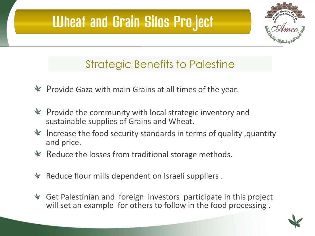 PPT - Wheat & Grain Silos Project May 21-23 Bethlehem, Palestine ...
