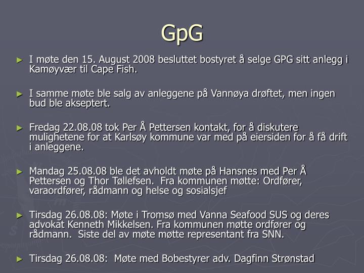 PPT - GpG PowerPoint Presentation, free download - ID:3602221