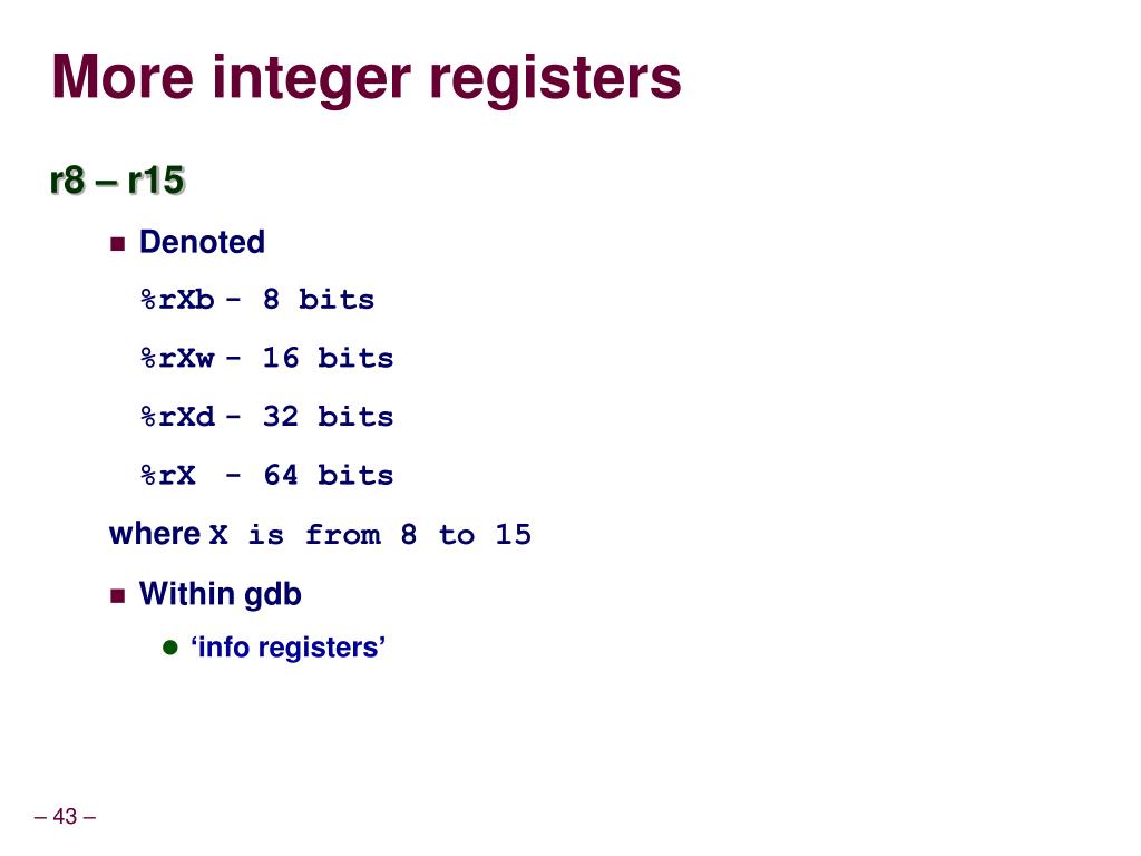 PPT - CS 201 Advanced Topics SIMD, x86-64, ARM PowerPoint Presentation ...