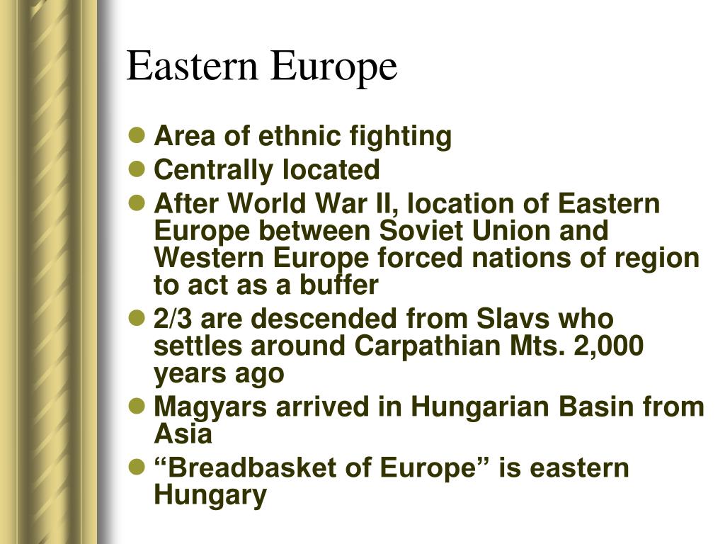 PPT - Regional Study 3 Western and Eastern Europe PowerPoint ...