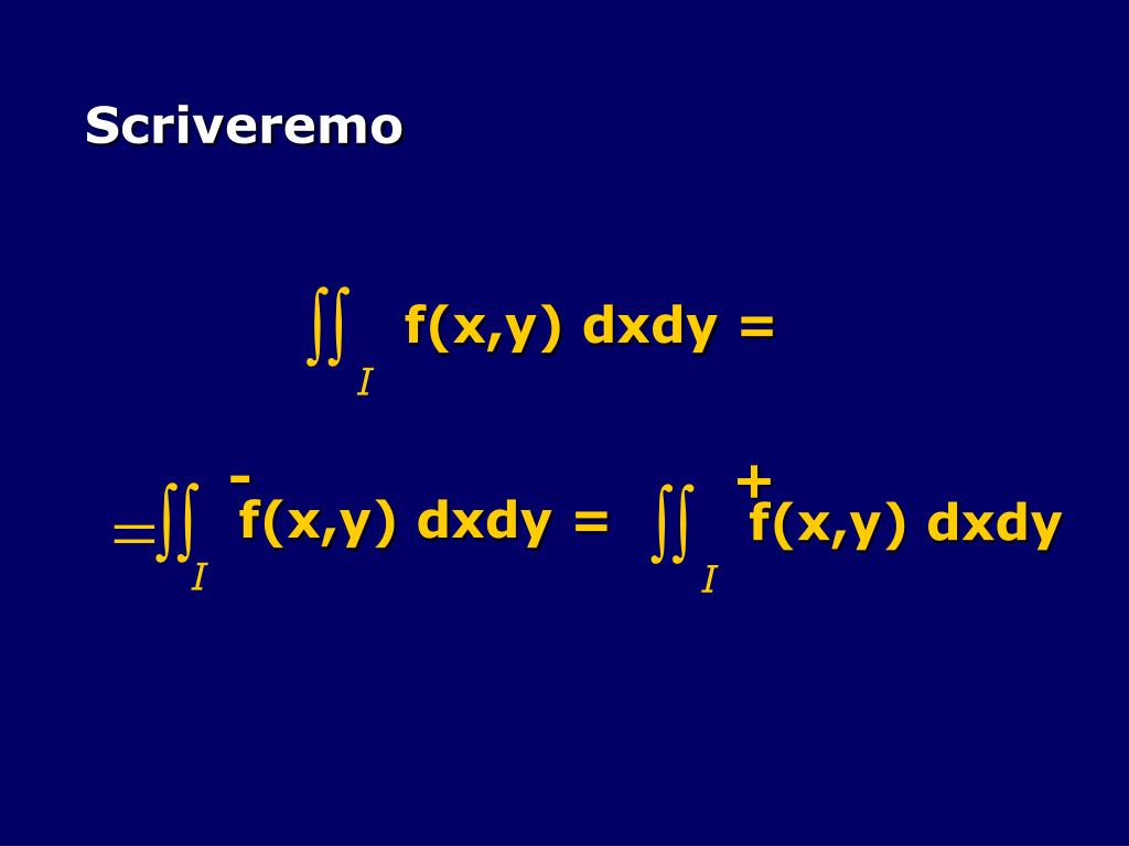 PPT - INTEGRALE (DI RIEMANN)PER FUNZIONI DI DUE E TRE VARIABILI SU ...
