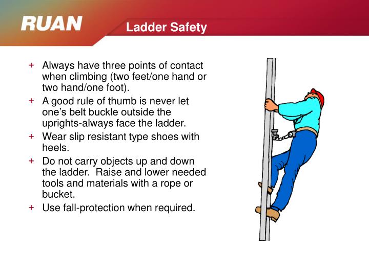 PPT - LADDER SAFETY PROGRAM PowerPoint Presentation - ID:3603736