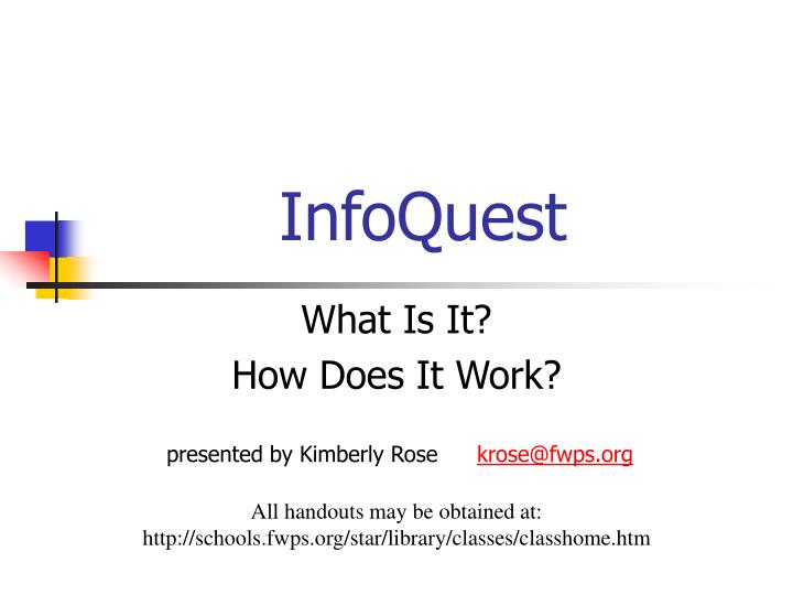 PPT - InfoQuest PowerPoint Presentation, free download - ID:3604076